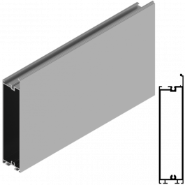 AR2/AR3 side-bottom profile double anodised L = 9.150 mm