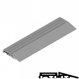 Drempel loopdeur LDSC profiel geanodiseerd L = 5.100 mm
