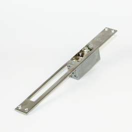 Electric lock with backplate