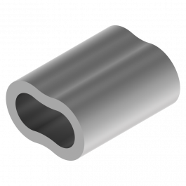 Cable clamp 6 mm oval