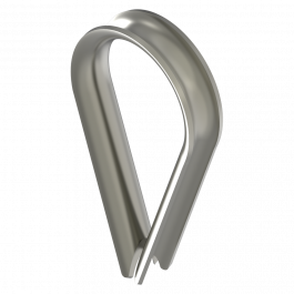 Cable thimble stainless steel 3 mm