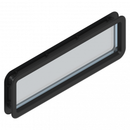 Window screwed rectangular 680 x 206 mm